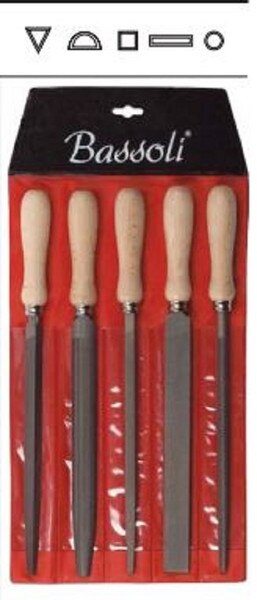 Bassoli 6" File Assortment Set/5 | Well-Shod
