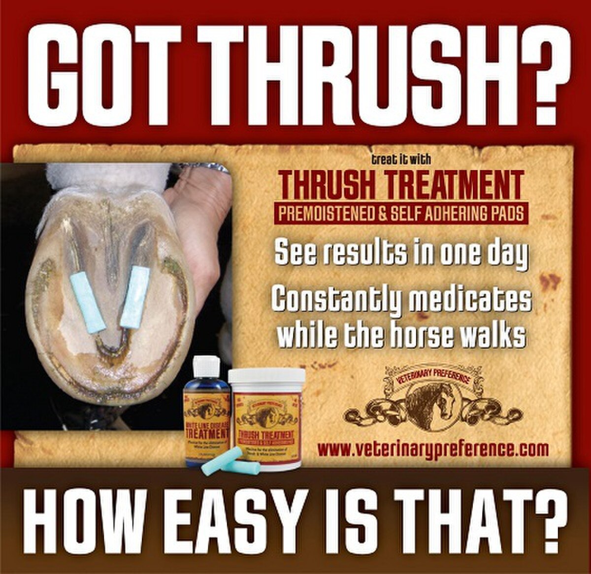 Vet Preference Thrush Pad | Well-Shod